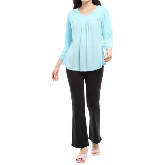 Parsley & Sage | Tops | New Parsley Sage Casey Top In Sky Blue | Poshmark